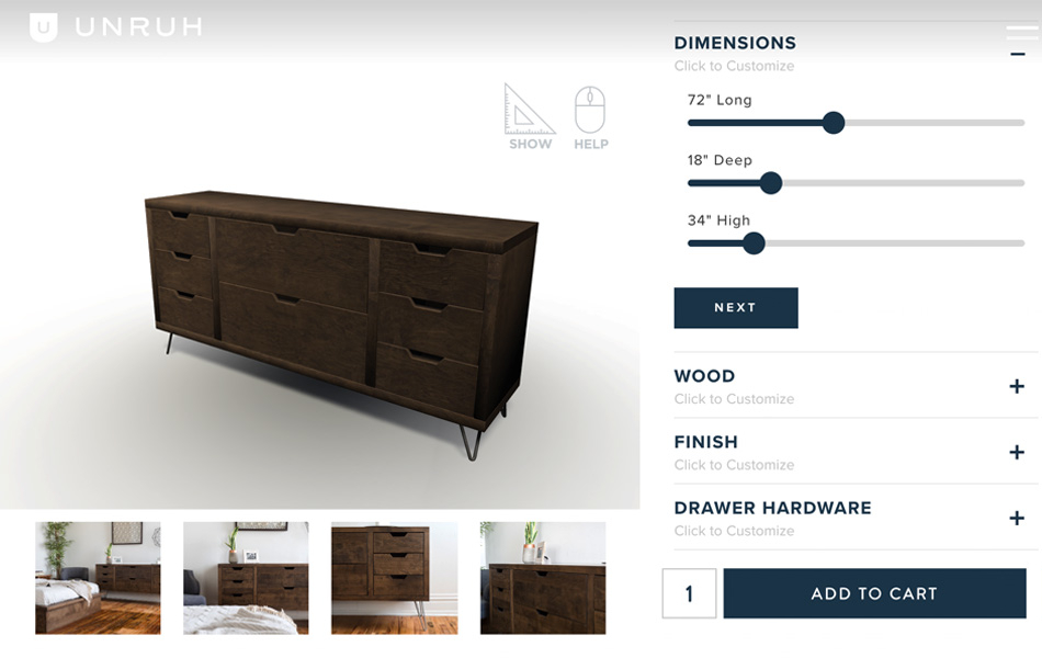 Build Furniture Configurators with ShapeDiver